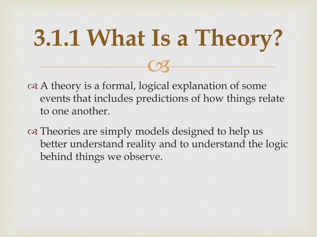 Theory building | PPT | Physics | Science
