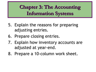 Principles of accounting chapter three. | PPT