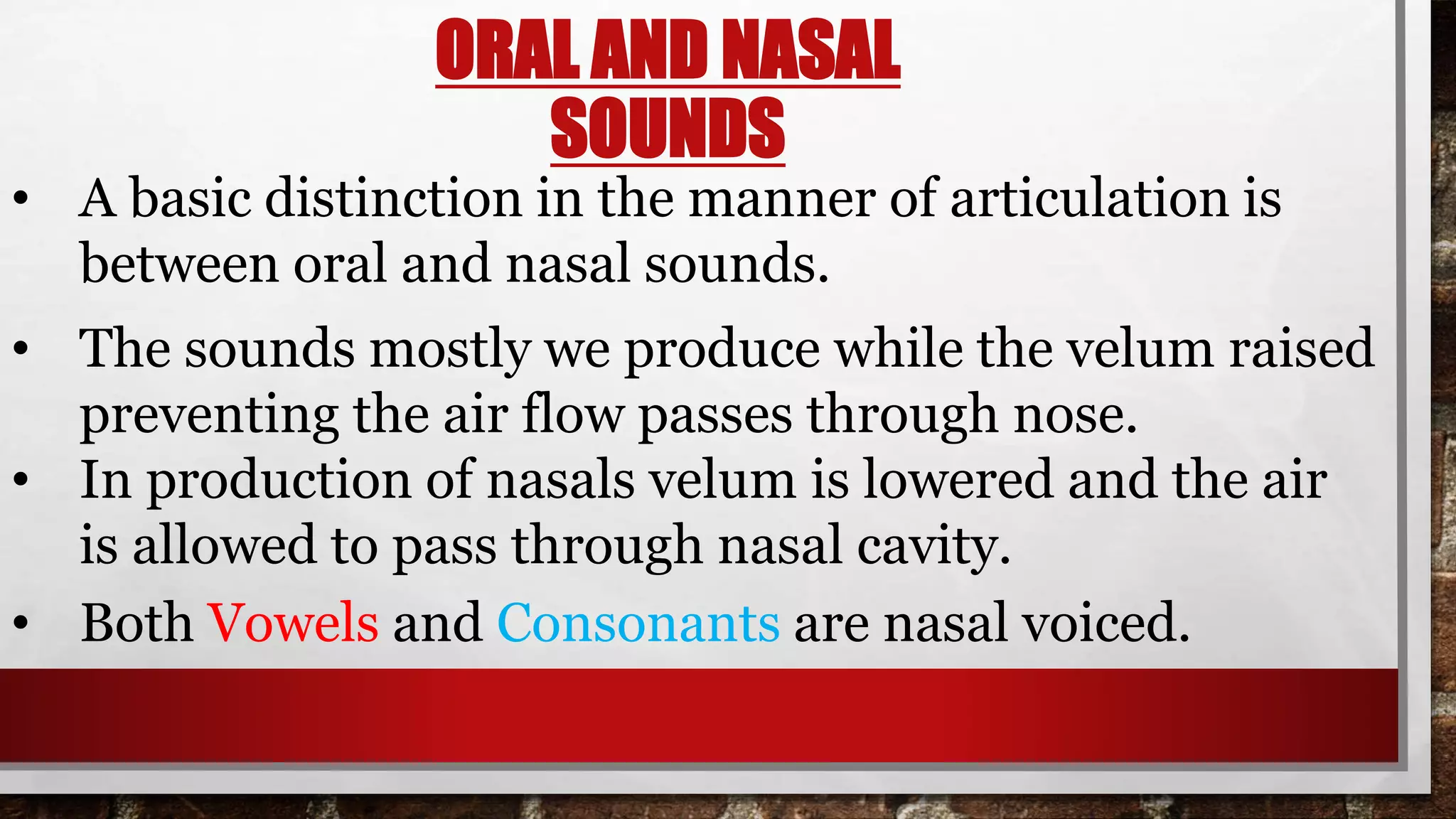 Manners of articulation | PPTX