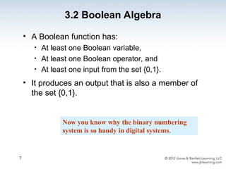 Computer organization and architecture Boolean Algebra and Digital ...