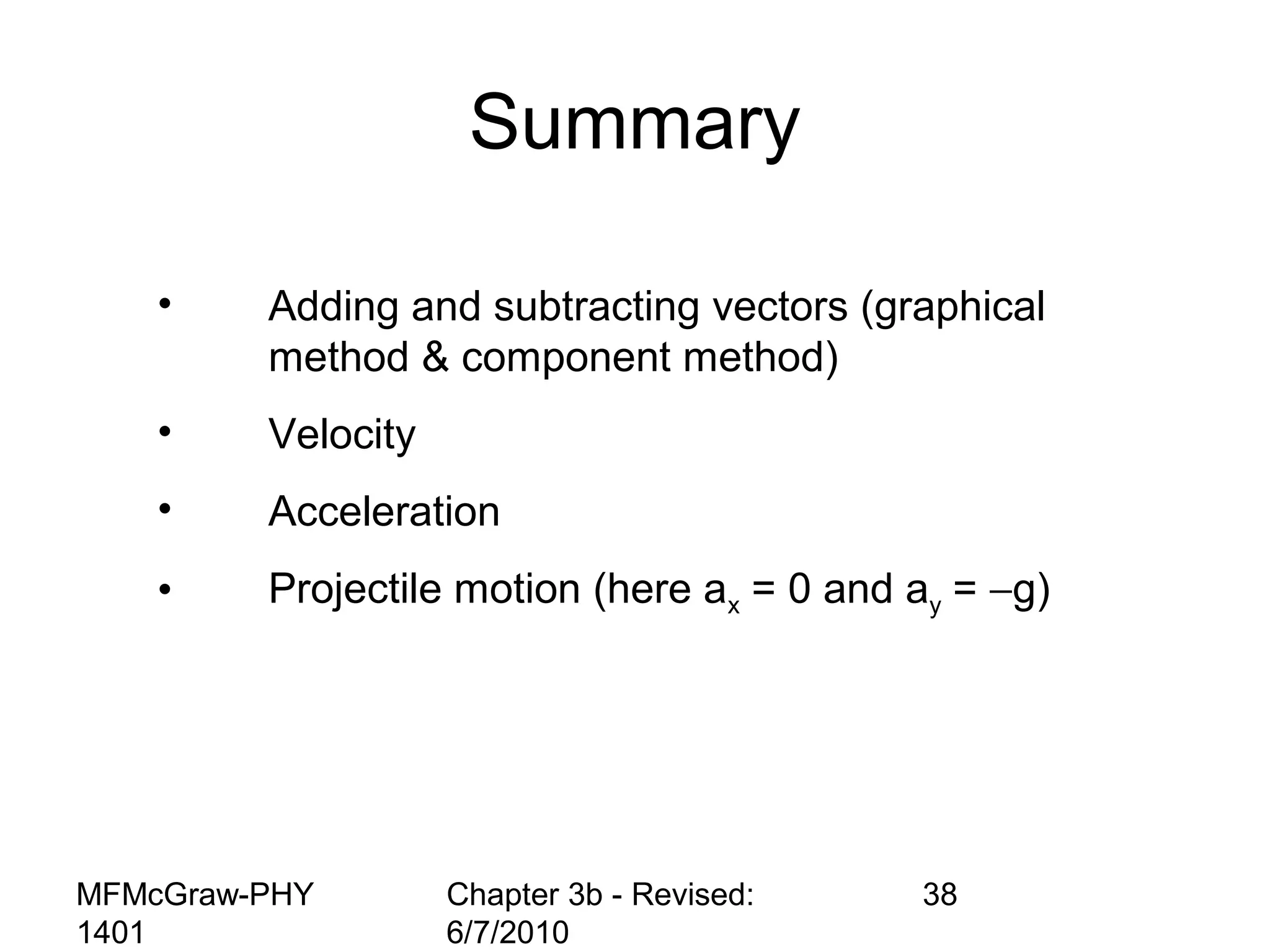 Ch 03b motion in a plane | PPT