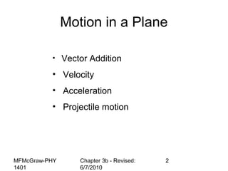 Ch 03b motion in a plane | PPT