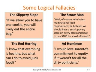 Ch03 critical thinking | PPT