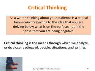 Ch03 critical thinking | PPT