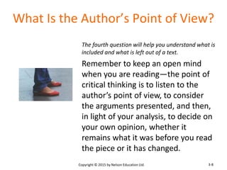 Ch03 critical thinking | PPT