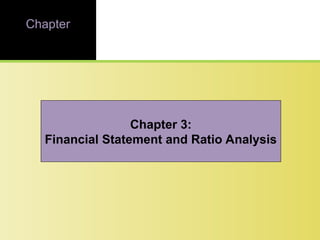 CH 03; FINANCIAL STATEMENT ANALYSIS INppt | PPT