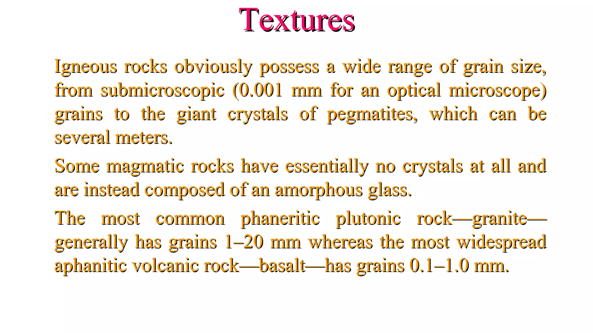 Ch 03 igneous textures | PPT