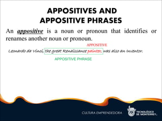 Ch 03 (prepositional phrases, appositives, verbals) ppp | PPT