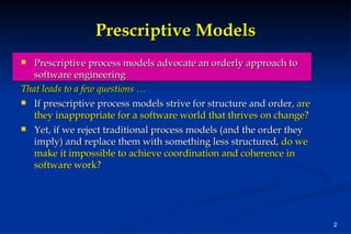 Ch03 prescriptive process models | PPT | Computing | Technology & Computing
