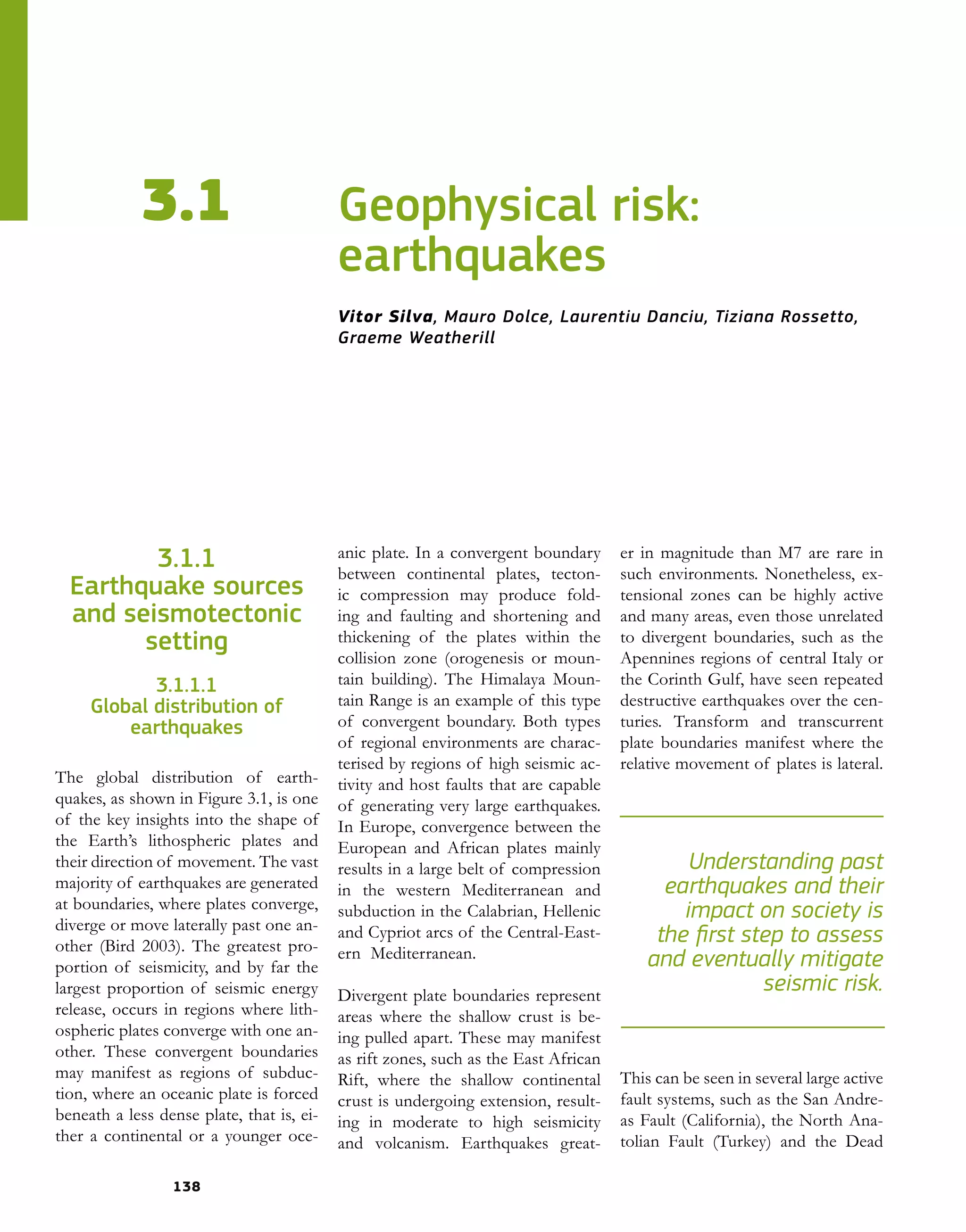 Geophysical Risk: Earthquakes | PDF