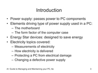 Chapter 4 Form Factors & Power Supplies | PPT