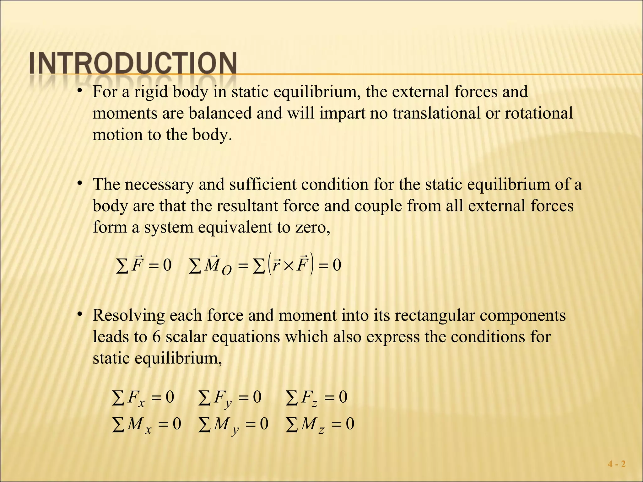 MECHANICS ENGINEERING - Equilibrium | PPT
