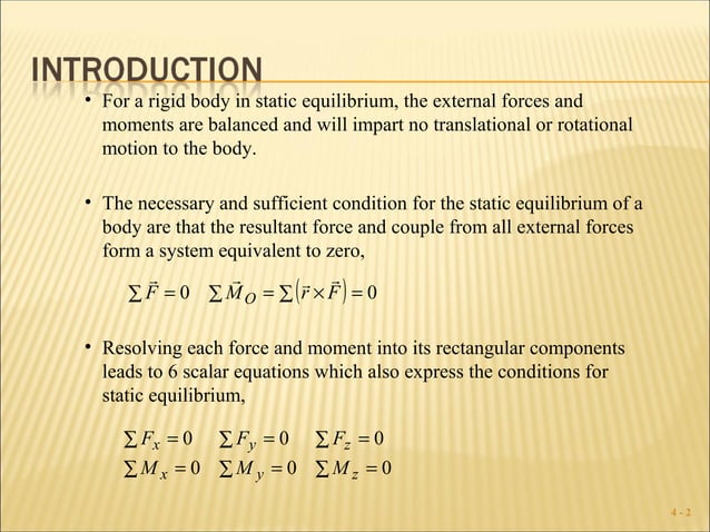 MECHANICS ENGINEERING - Equilibrium | PPT