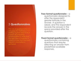 System Analysis Fact Finding Methods | PPTX