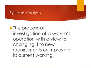 System Analysis Fact Finding Methods | PPTX