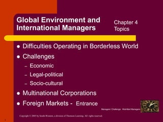 Chapter 04 Managing in a Global Environment | PPTX