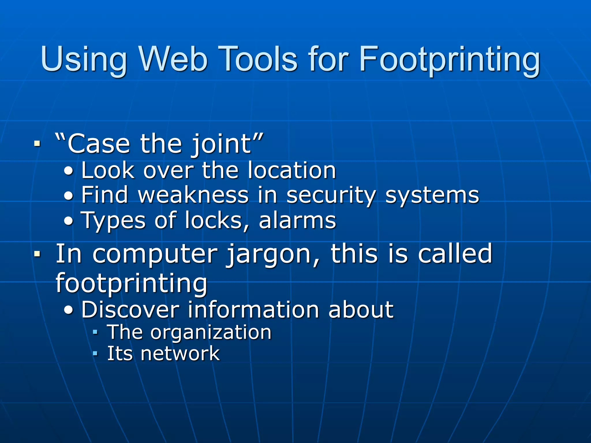 Ch 4: Footprinting and Social Engineering | PDF