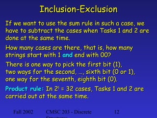 Discrete mathematics counting and logic relation | PPT