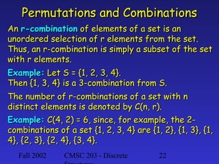 Discrete mathematics counting and logic relation | PPT