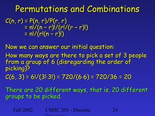 Discrete mathematics counting and logic relation | PPT