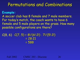 Discrete mathematics counting and logic relation | PPT