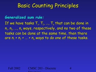 Discrete mathematics counting and logic relation | PPT