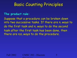 Discrete mathematics counting and logic relation | PPT
