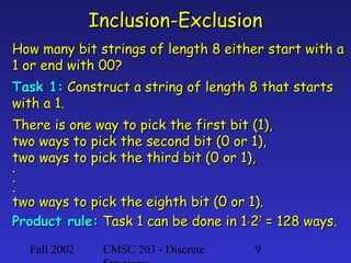Discrete mathematics counting and logic relation | PPT