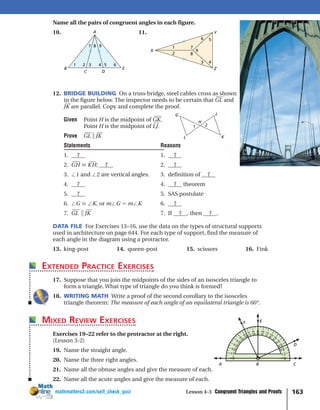 Congruent Triangles In Bridges