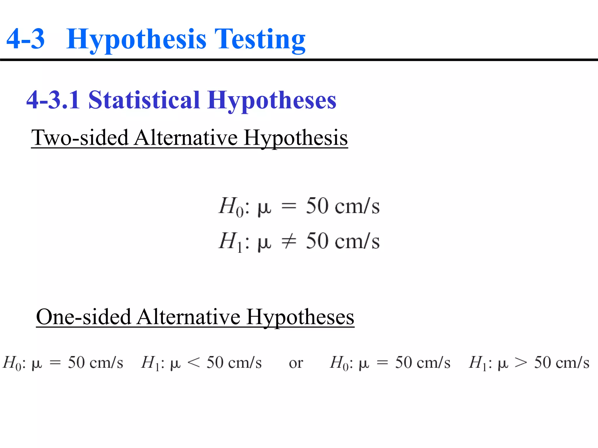hypothesis testing | PPT