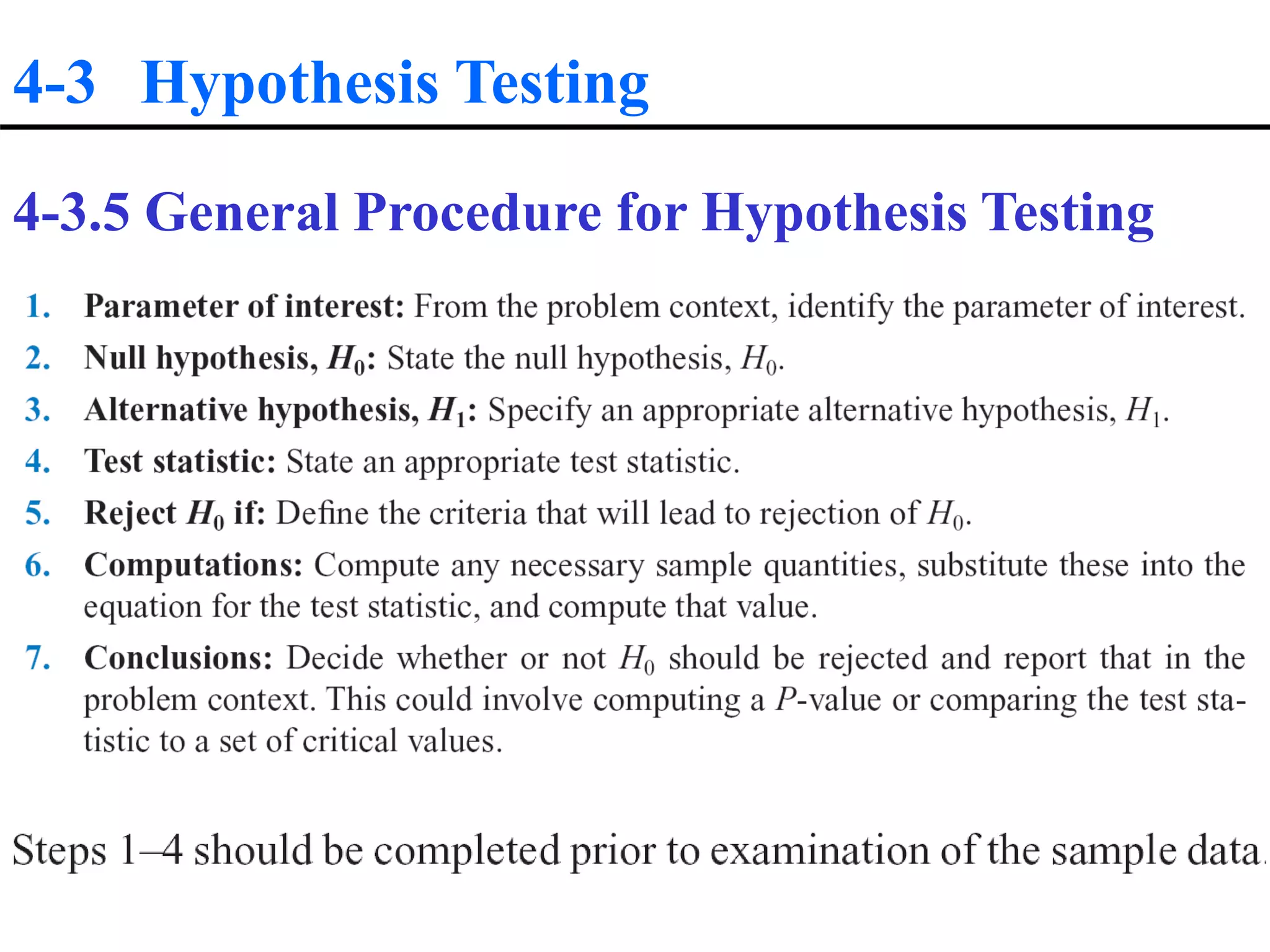 hypothesis testing | PPT