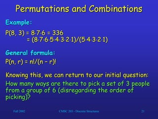 discrete mathematics counting for bachelor in information technology and computing | PPT