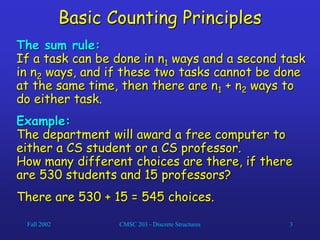 discrete mathematics counting for bachelor in information technology and computing | PPT