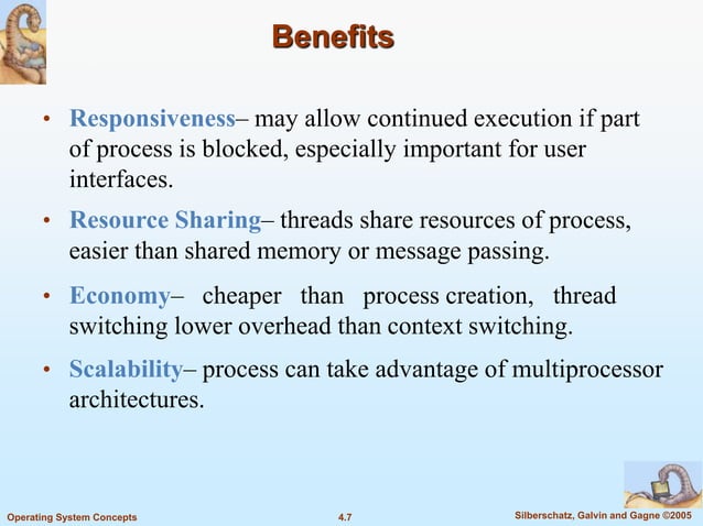 OS-operating systems- ch04 (Threads) ... | PPT