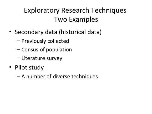 😍 Exploratory research with examples. What Are Some Examples of ...