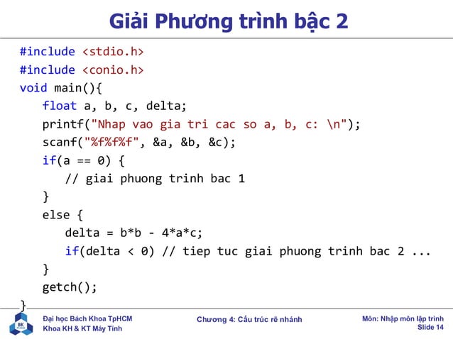 Ch04 - Cau truc re nhanh- nhap mon lap trinh hcmut | PDF