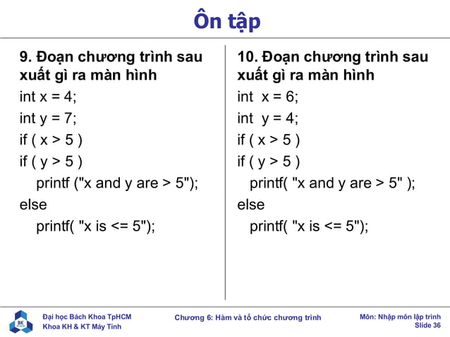 Ch04 - Cau truc re nhanh- nhap mon lap trinh hcmut | PDF