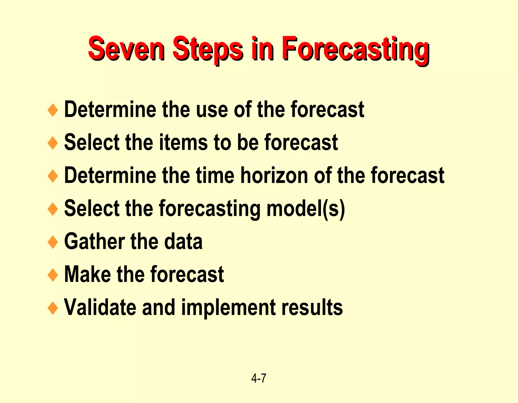 Ch04 forecasting | PPT