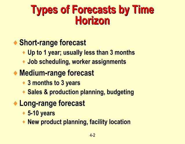 Ch04 forecasting | PPT