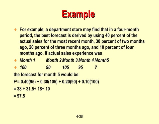 Ch04 forecasting | PPT