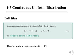 ch04 - part 2 (Cont unifm dist).ppt explained | PPT