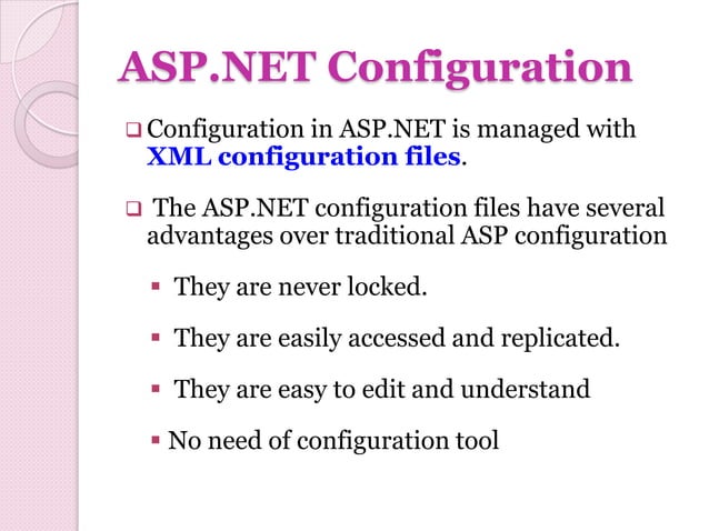 Ch 04 asp.net application | PPTX | Internet | Computing