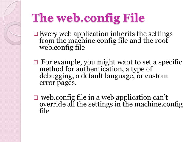 Ch 04 asp.net application | PPTX | Internet | Computing