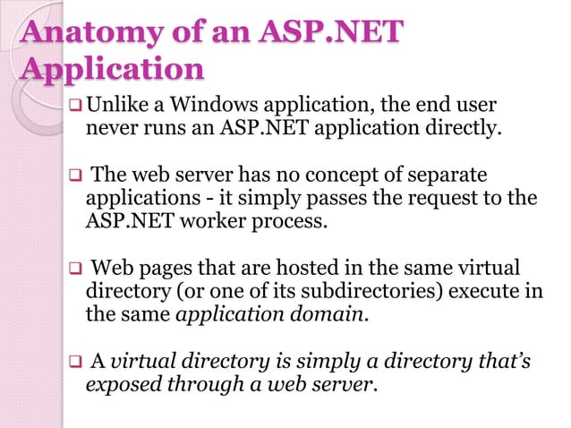 Ch 04 asp.net application | PPTX | Internet | Computing