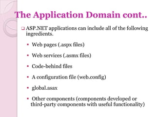 Ch 04 asp.net application | PPTX | Internet | Computing