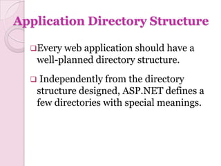 Ch 04 asp.net application | PPTX | Internet | Computing