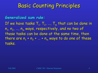 Basic counting in DSA for IT or Computer Science students | PPT