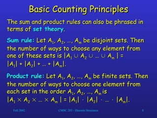 Basic counting in DSA for IT or Computer Science students | PPT