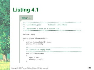 Ch04 Linked List Structure | PPT