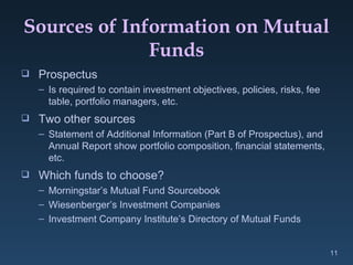 Ch04 mutual funds | PPT